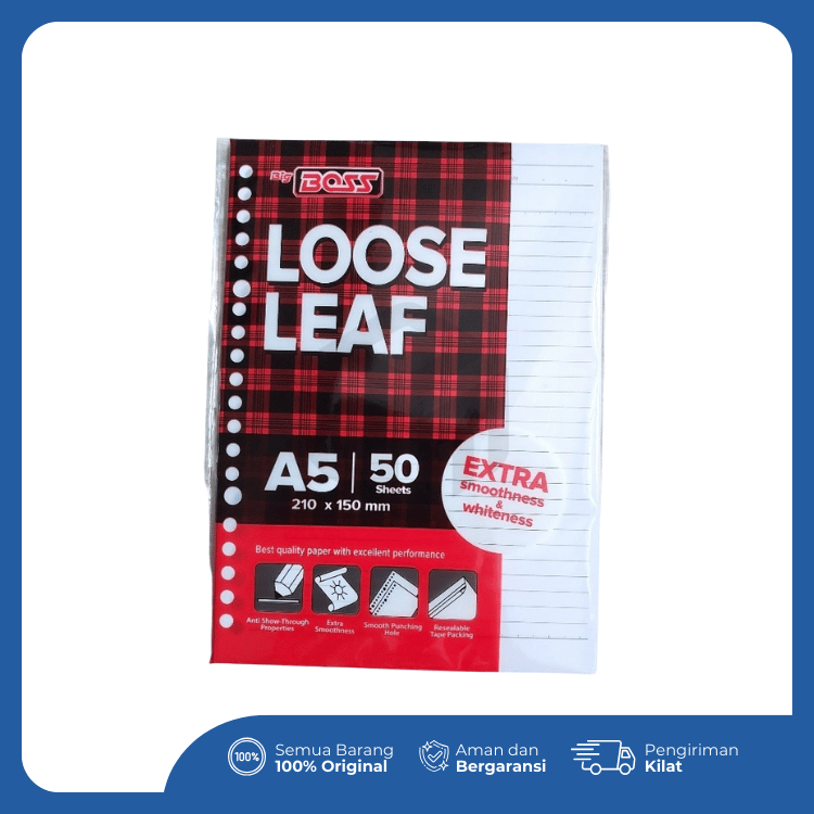 Kertas Refill / Loose Leaf BBO LL 50 A5 Big Boss | CV. Dwi Jaya Mandiri